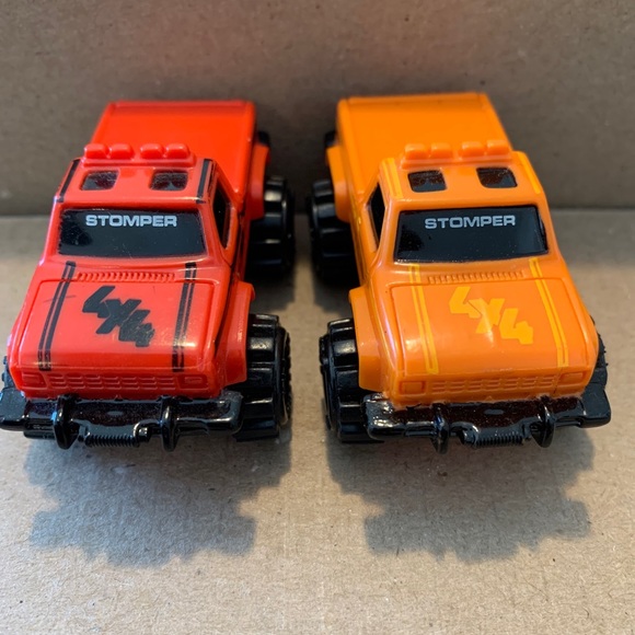 stomper | Toys | Lot Of 2 Vintage Red Orange 4x4 Schaper Stomper Ford ...